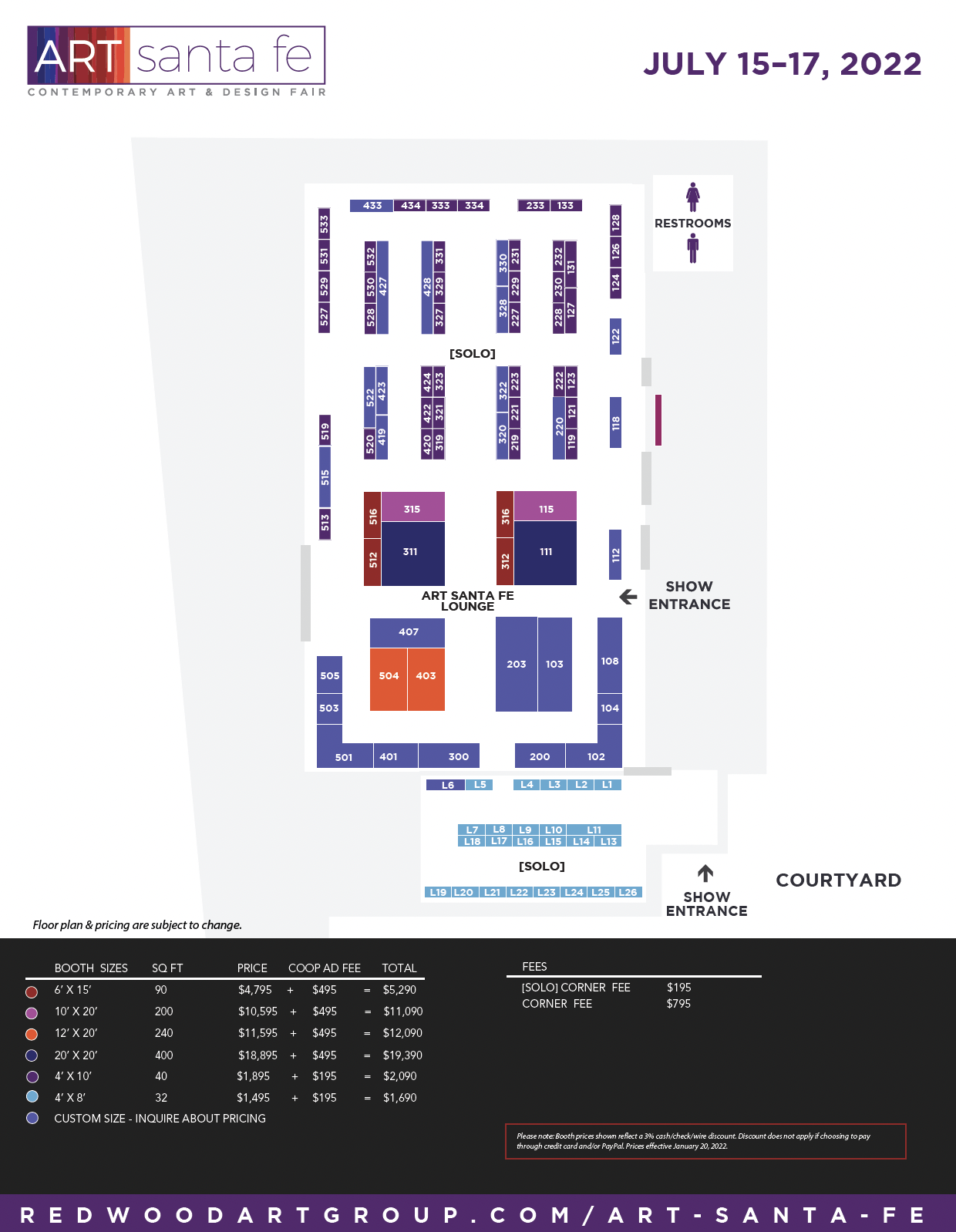 Art Santa Fe Booth Packages