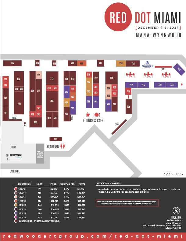 Red Dot Miami Booth Packages