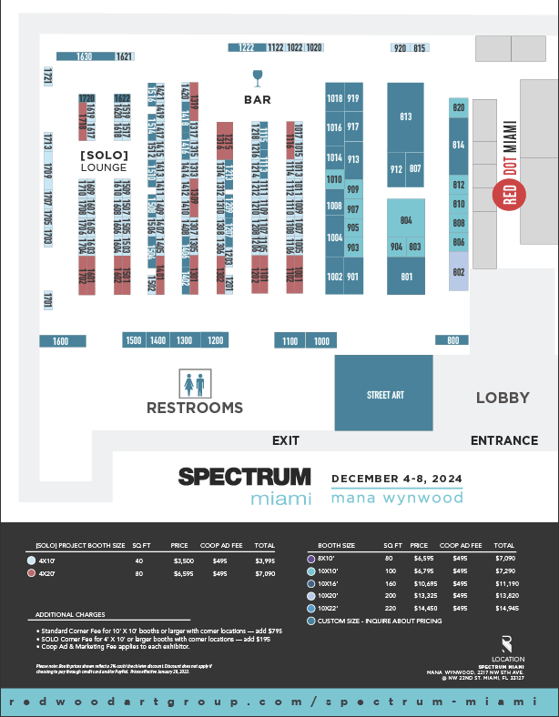 Spectrum Miami Booth Packages